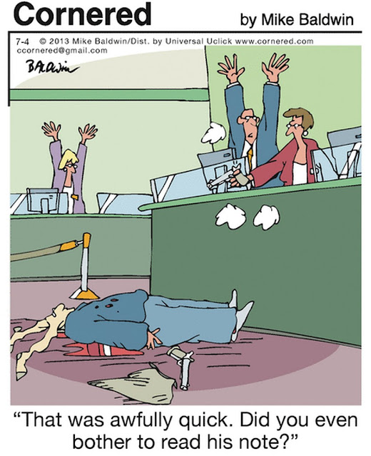 Chuck's Fun Page 2: Seven "Cornered" cartoons