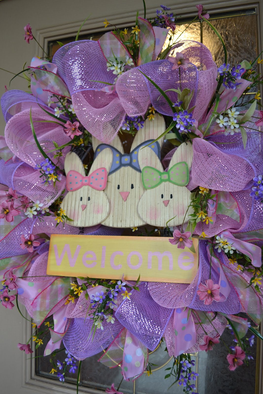 Kristen's Creations: Easter Mesh Wreath Tutorial 2012