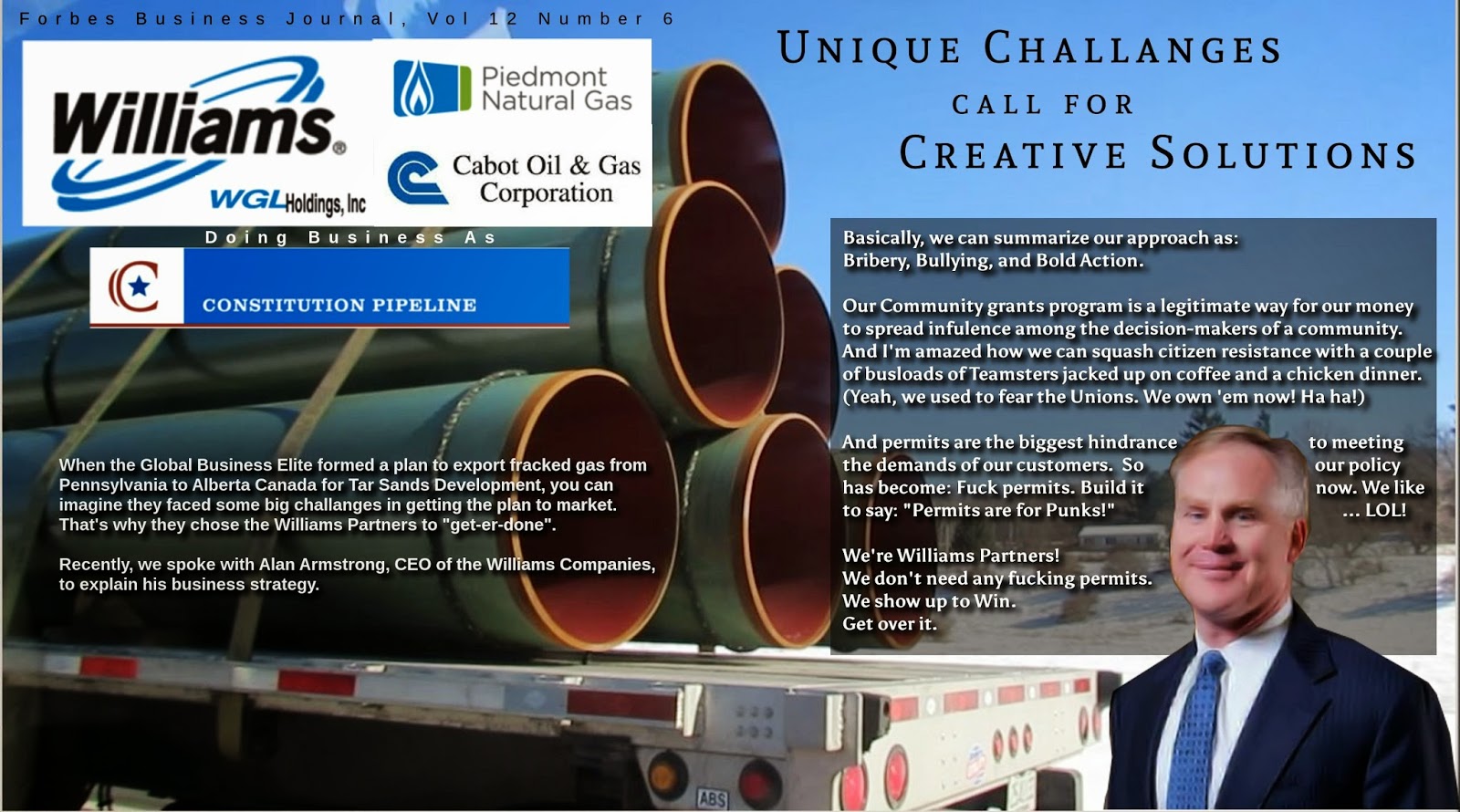 BillHustonBlog: "Permits are for Punks" -- Alan Armstrong, CEO Williams ...