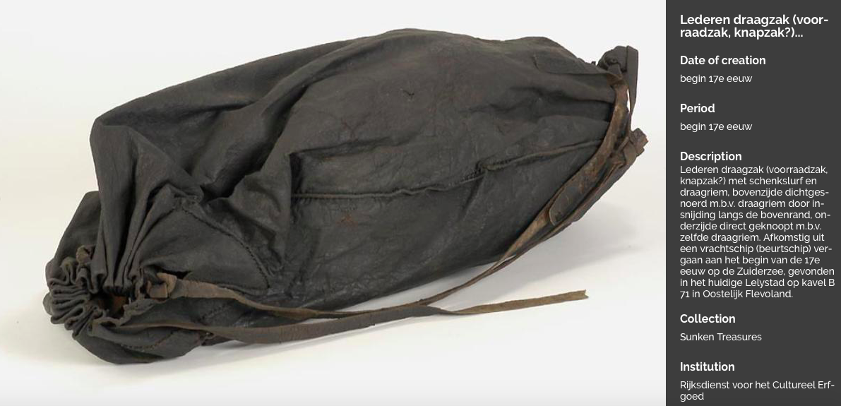 Calicos, Camelots and Swords: Rucksack and Knapsack - 1530 - 1755