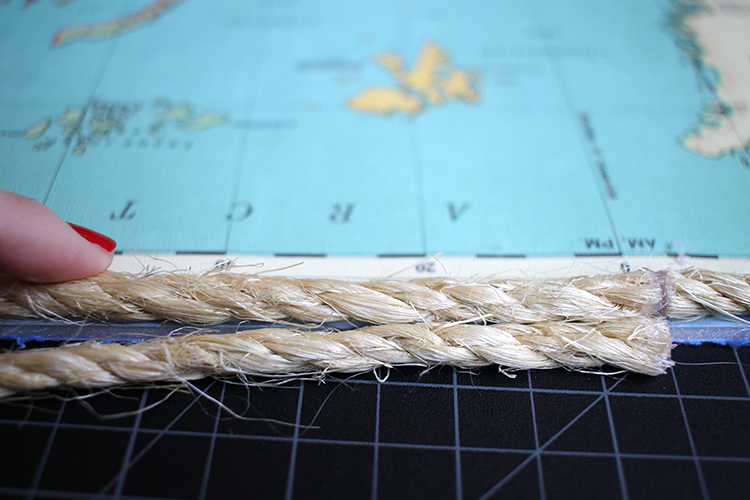 DIY Decor: Rope Frame - SUGAR LANE