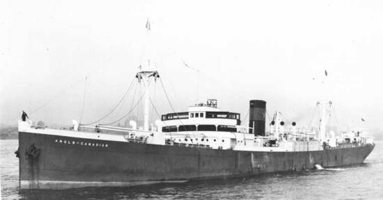 SS Anglo-Canadian sunk by U-153 under Wilfried Reichmann, same sub ...