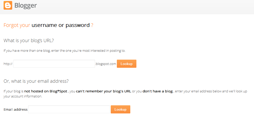 Easyb Tutor - Tutorials Blog: How To Recover and Reset Blogger Password ...