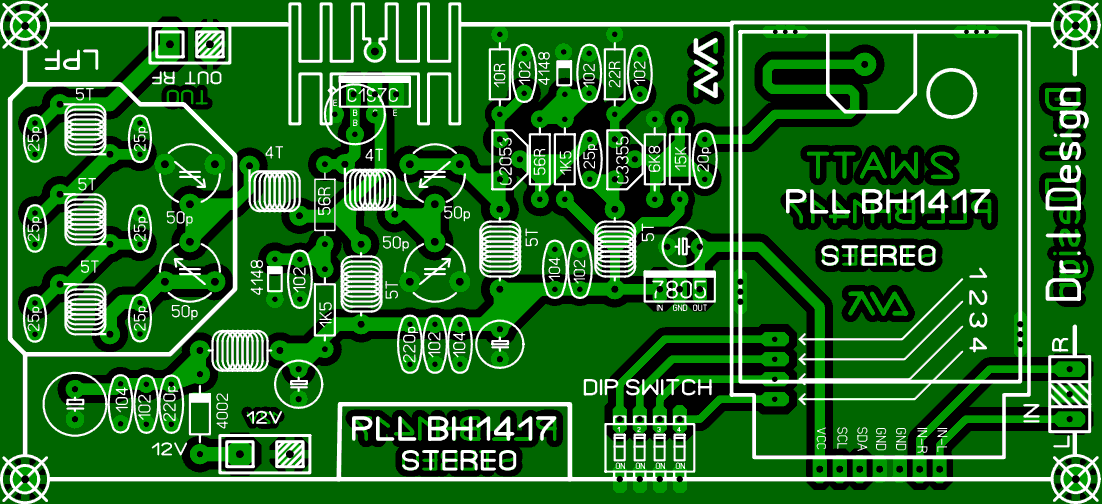 Karya Solderanku: PLL FM transmitter BH1417 Daya 0.5W & 1W