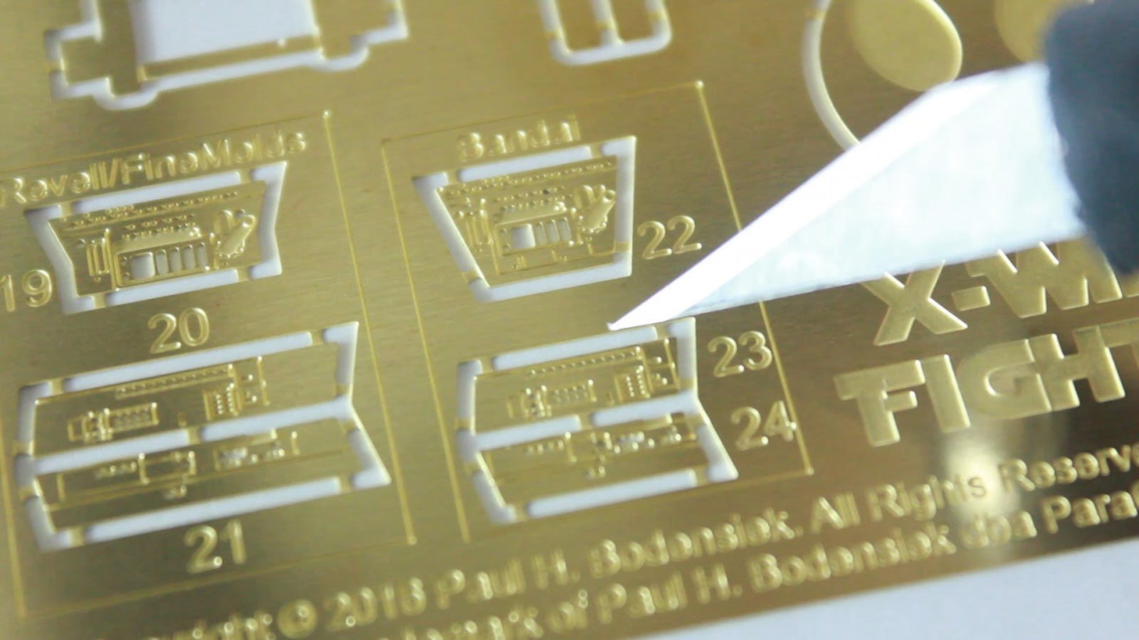 Bandai 1/48 scale X-Wing Model Build: Pt II Cockpit Assembly, Photo ...