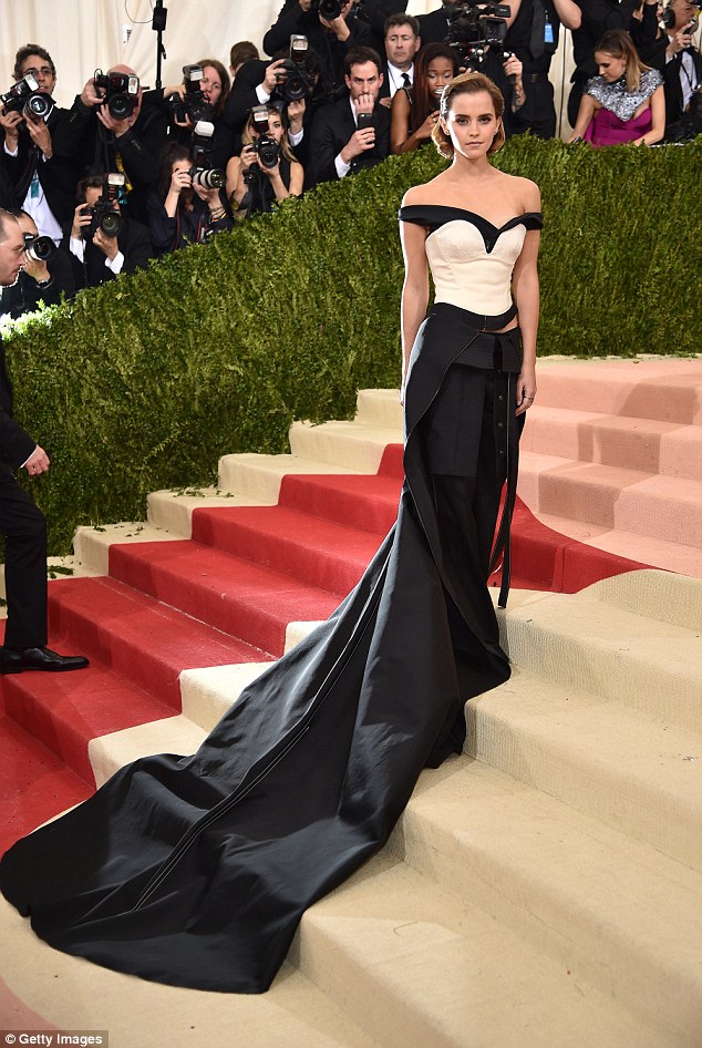 Emma Watson bares skin at the Met Gala 2016