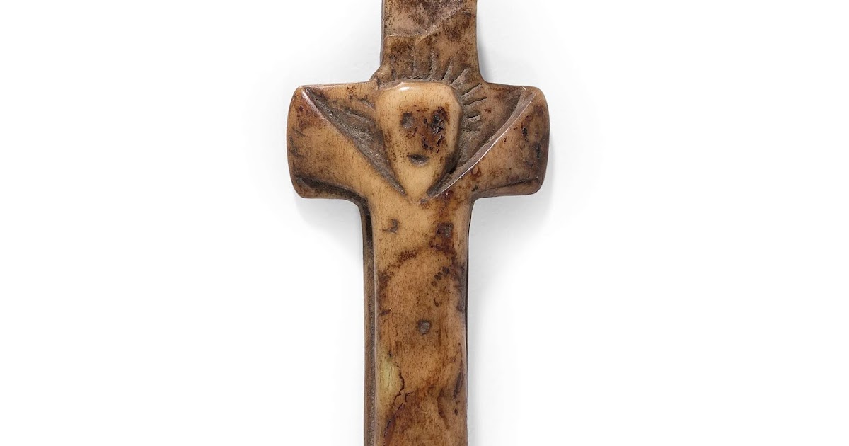 Contemporary Makers: Carved Bone Jesuit Crucifix at Cowan's Auction