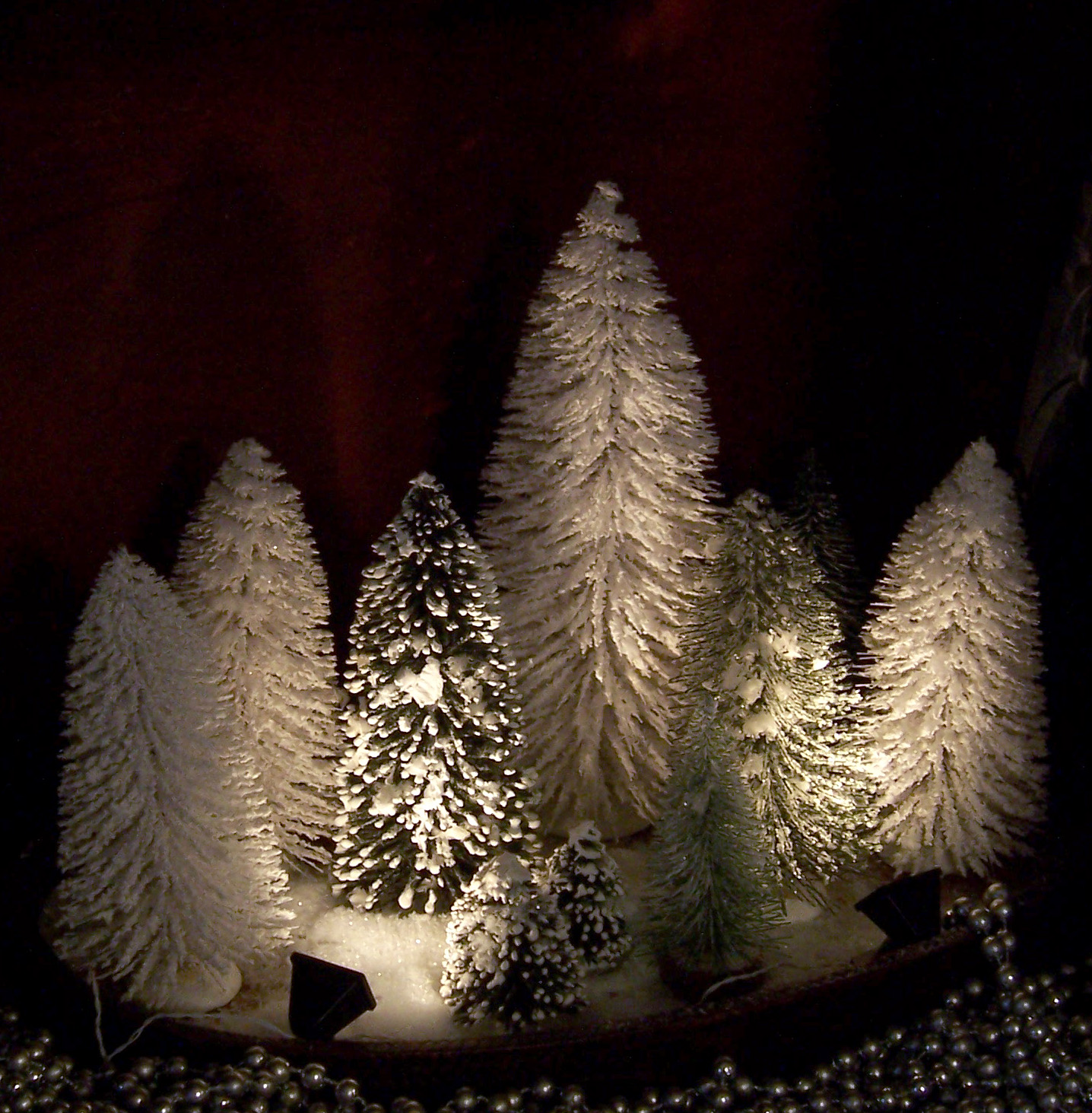 Taditional Tropical Home: Christmas cone trees