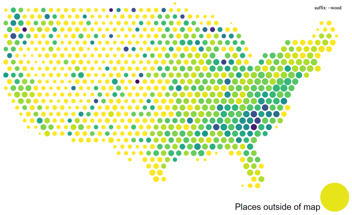 Places! - Find geospatial patterns in place names - Vivid Maps