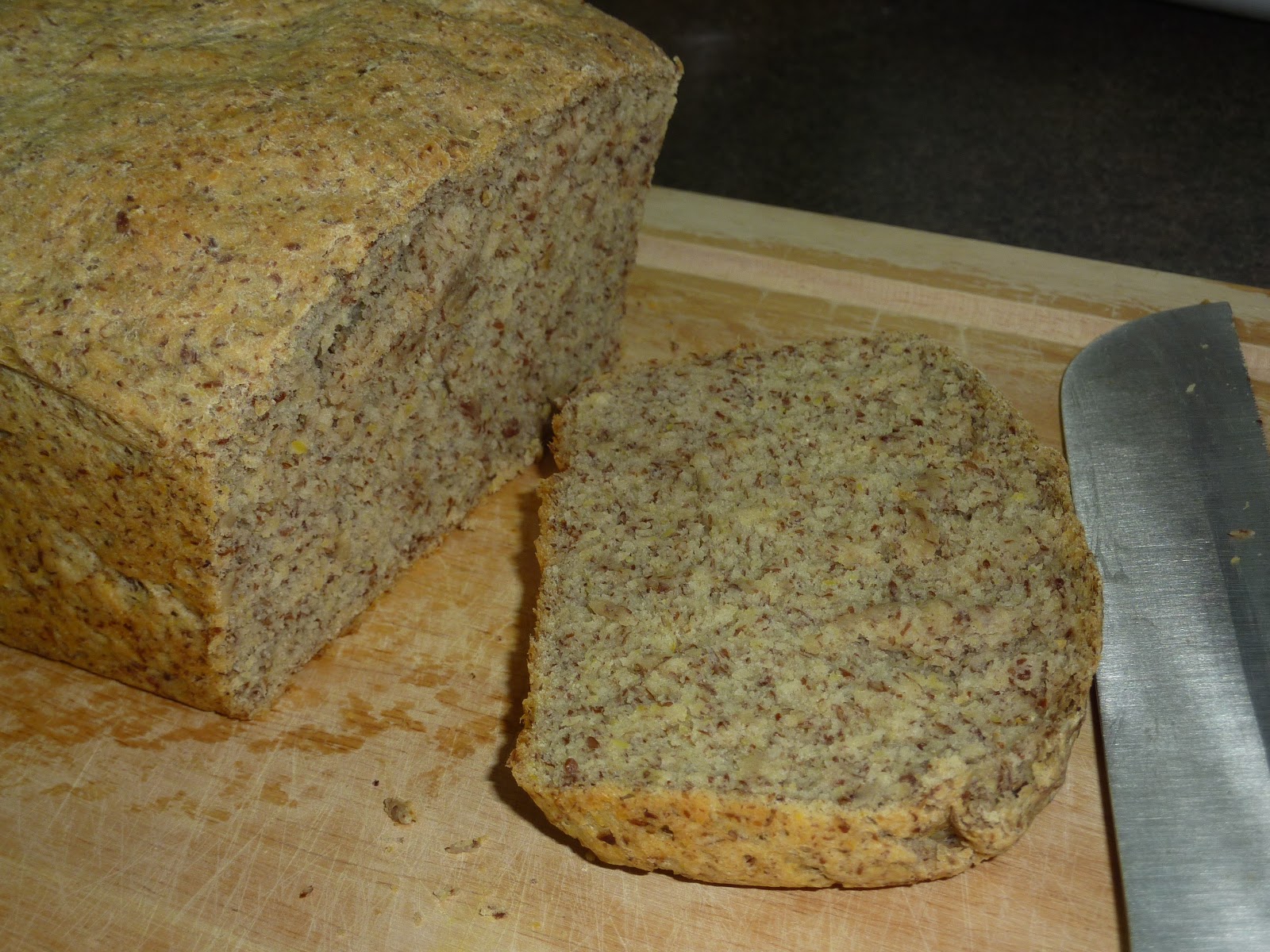 Aaha Oho: Whole Wheat Flax Bread Loaf