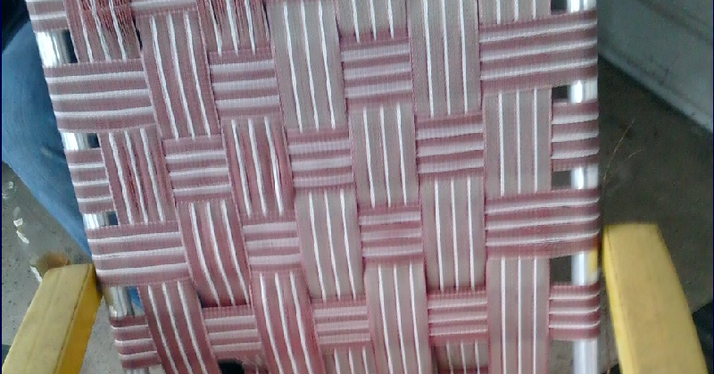abitosunshine: Labor of Love Lawn Chair Re-Webbing DIY