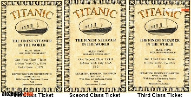From sources these are the tickets of Titanic