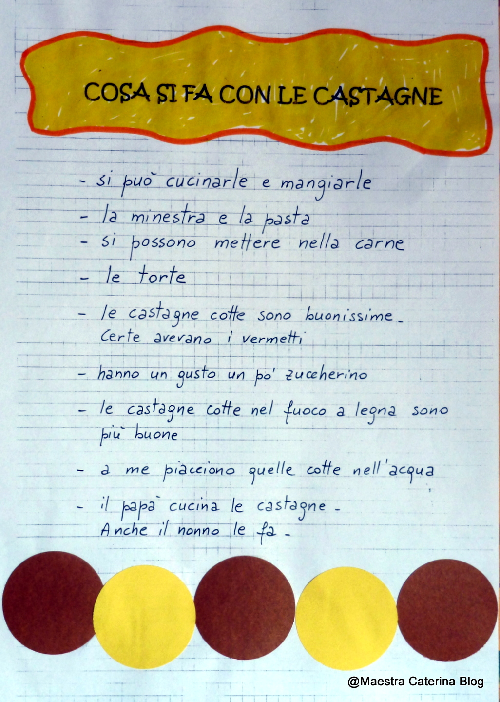 Maestra Caterina: Autunno: LA CASTAGNA FIORELLINA Maestra Caterina: Autunno: LA CASTAGNA FIORELLINA