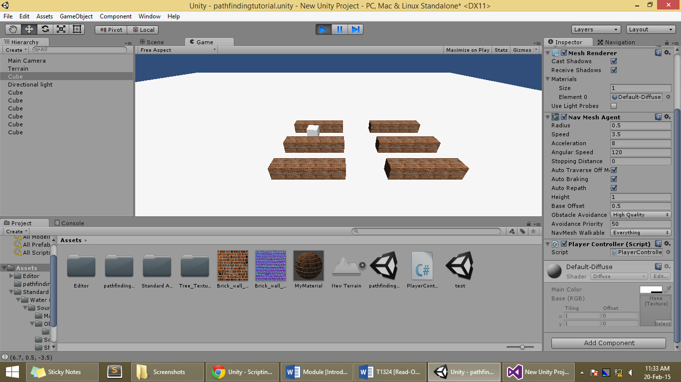 Unity Engine Navigation Mesh Pada Unity Engine