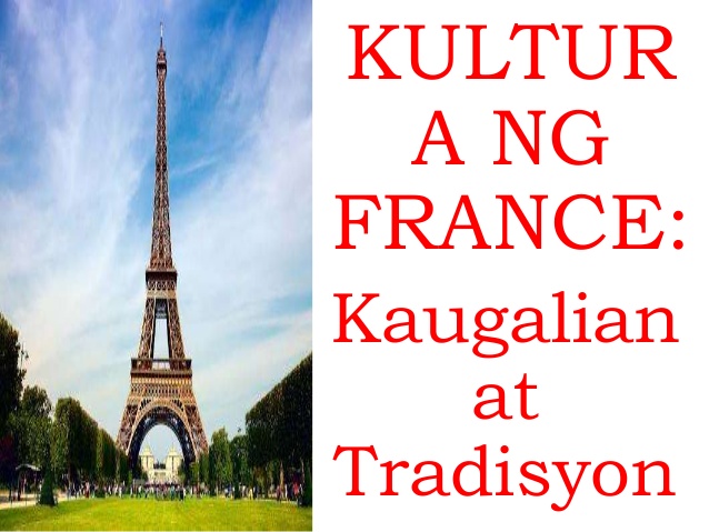 kultura ng france - philippin news collections