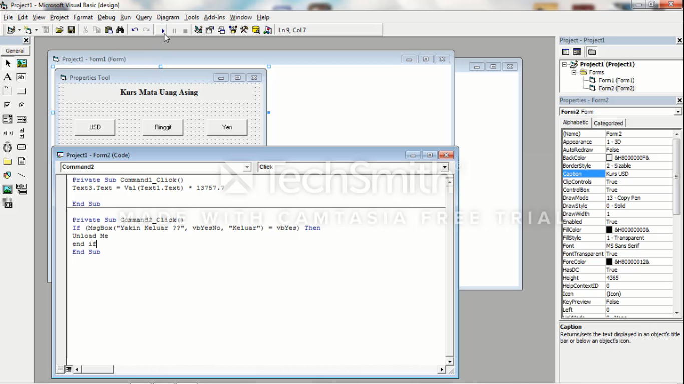 Visual Basic 6.0 Kurs Mata Uang Asing - Visual Basic