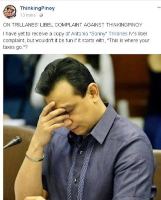 Philippine News Courier: Trillanes Files Libel Case vs Thinking Pinoy ...