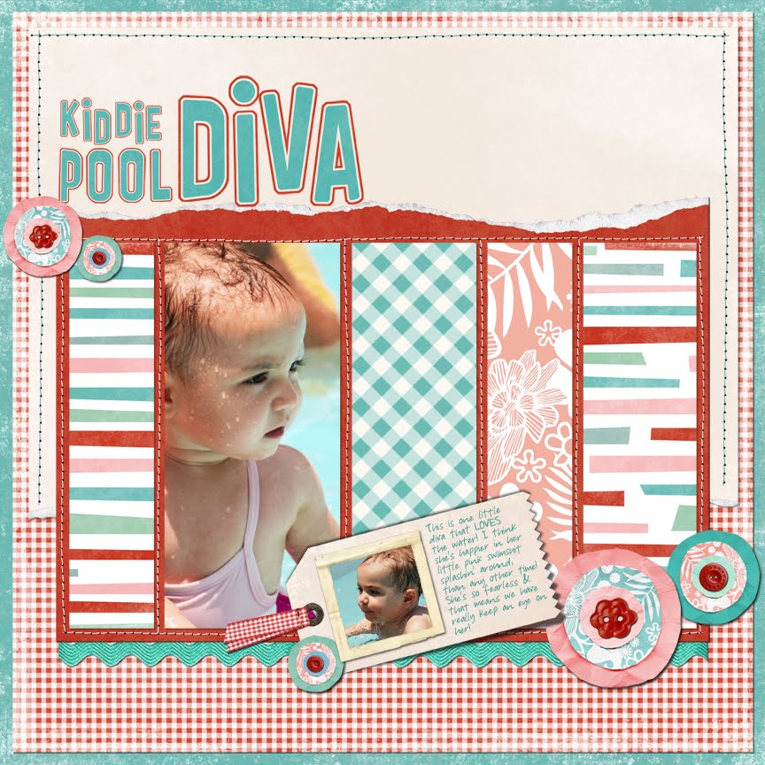 Snappy Stampin' w/ Arielle: KIDDIE POOL DIVA / DHD July Color Swatch ...