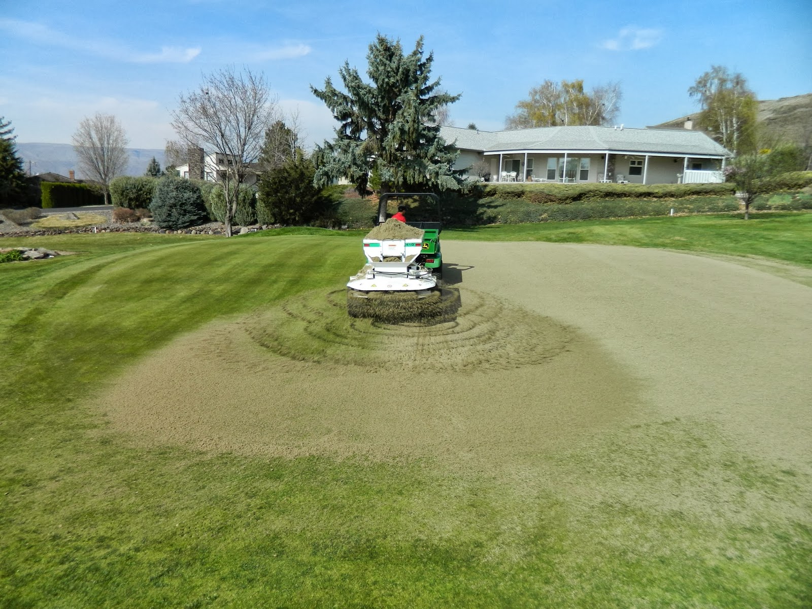 LGCC Golf Maintenance: Aerification complete