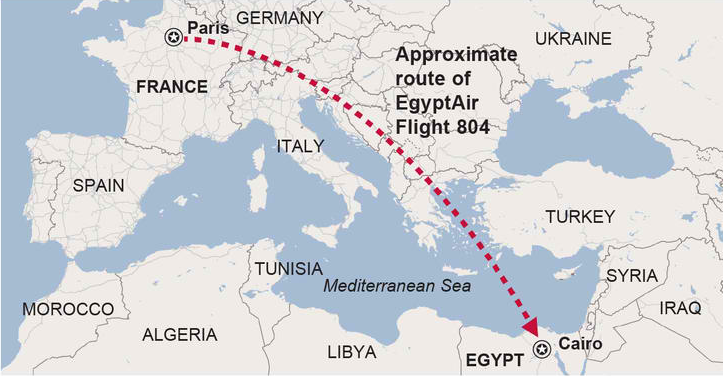 BREAKING NEW! EgyptAir flight from Paris to Cairo crashes with 66 on ...