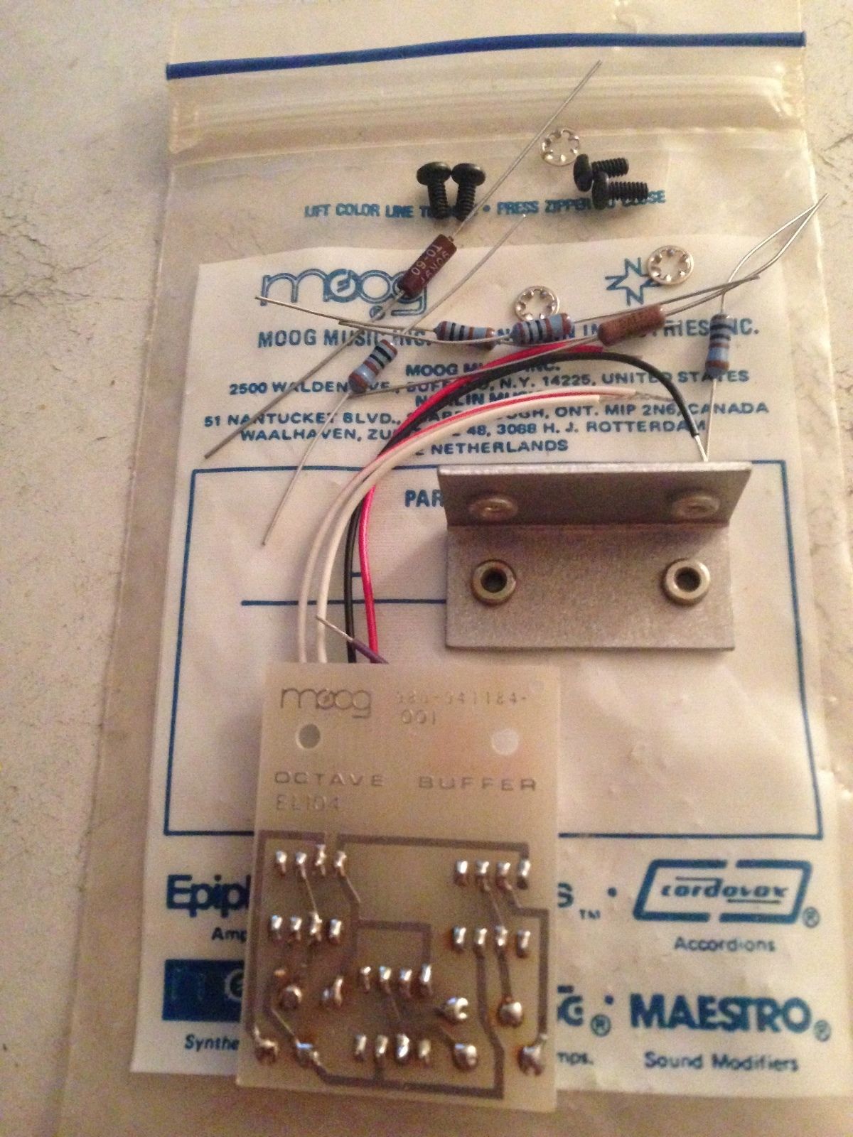 MATRIXSYNTH: NOS Moog Minimoog D Synthesizer Octave Buffer Board