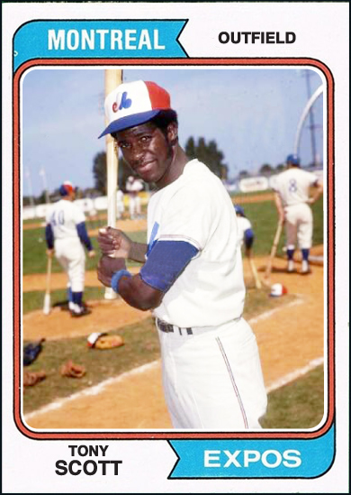 WHEN TOPPS HAD (BASE)BALLS!: NOT REALLY MISSING IN ACTION- 1974 TONY SCOTT