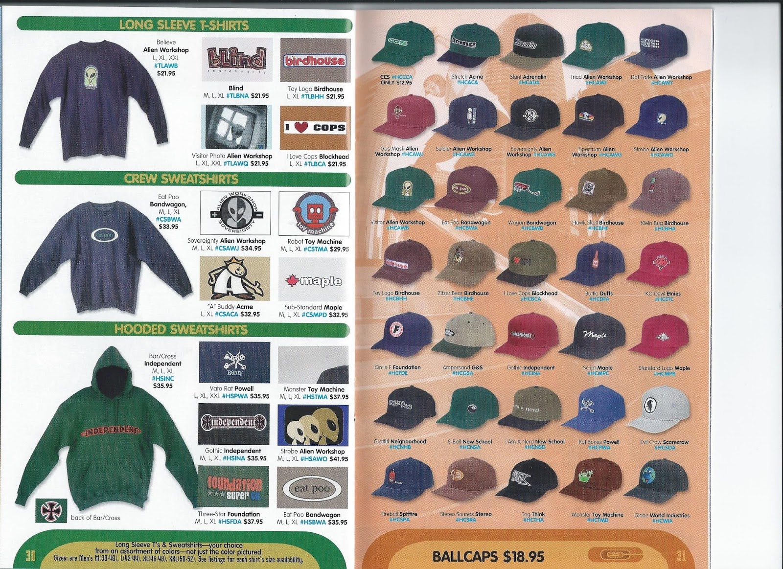 90's Skateboard Nostalgia: CCS Winter 1995/1996 Catalog