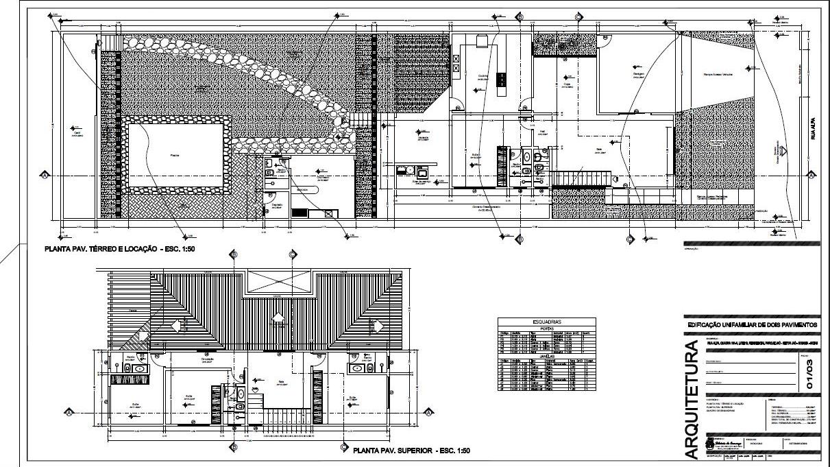 Projetos & Desenhos: Projeto de Arquitetura em AutoCAD