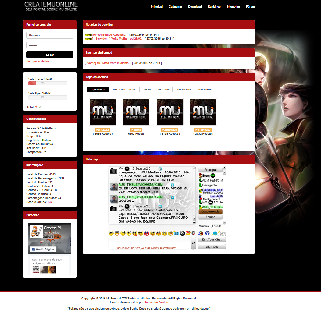 Create Mu - Mu Online, WebSites, MuServers, Hackers, Downloads ...