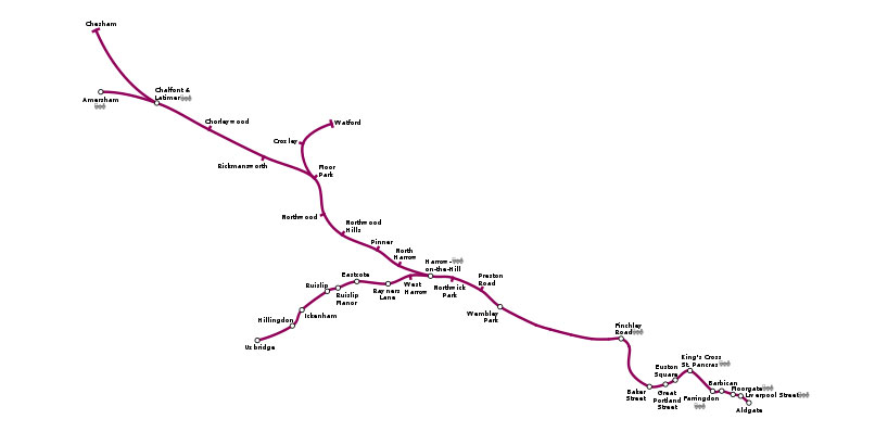 margaret-cooter: Along the lines - Metropolitan line