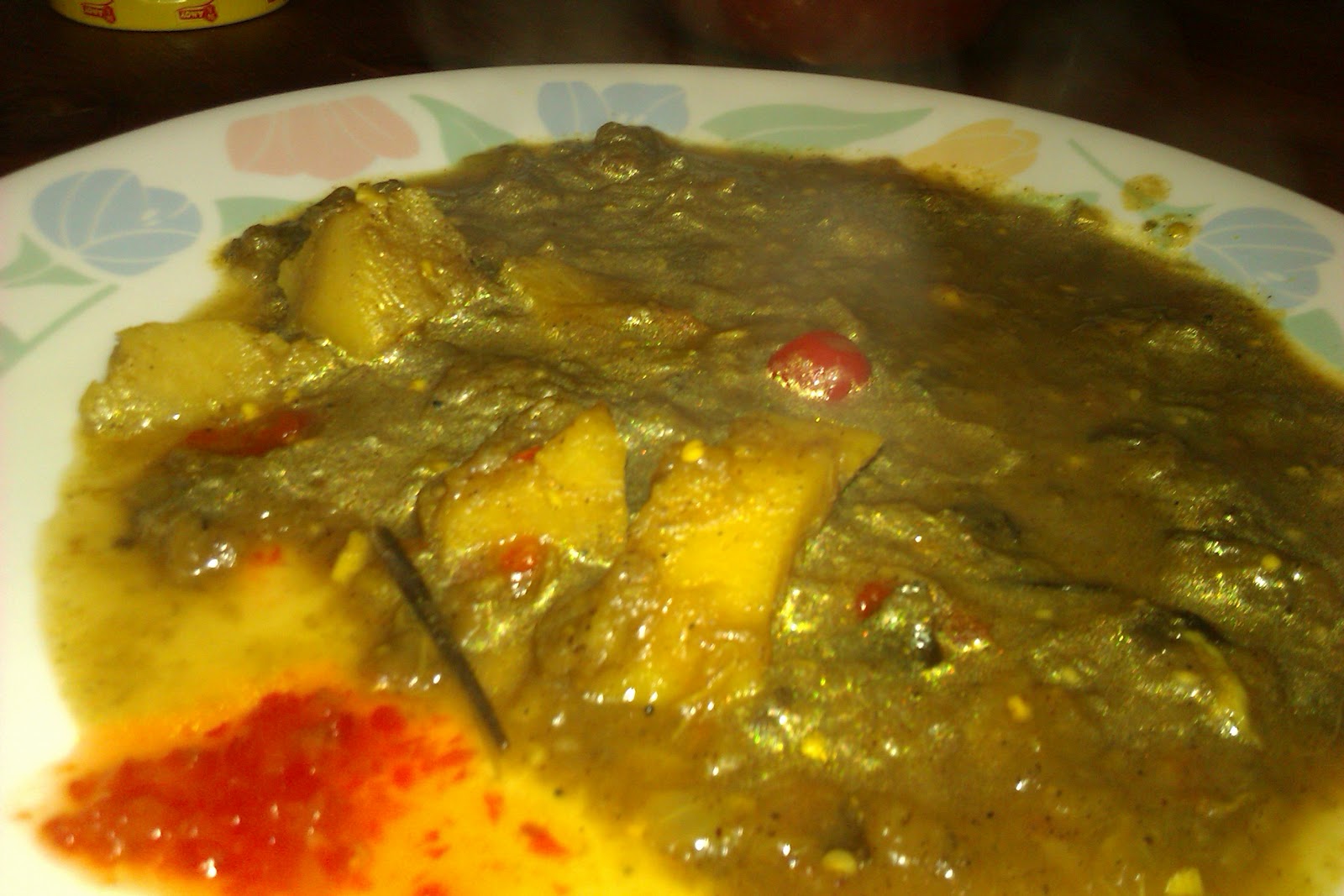 Nanda Sahadeo's: Gopie's Eddoes and Baigan Curry...