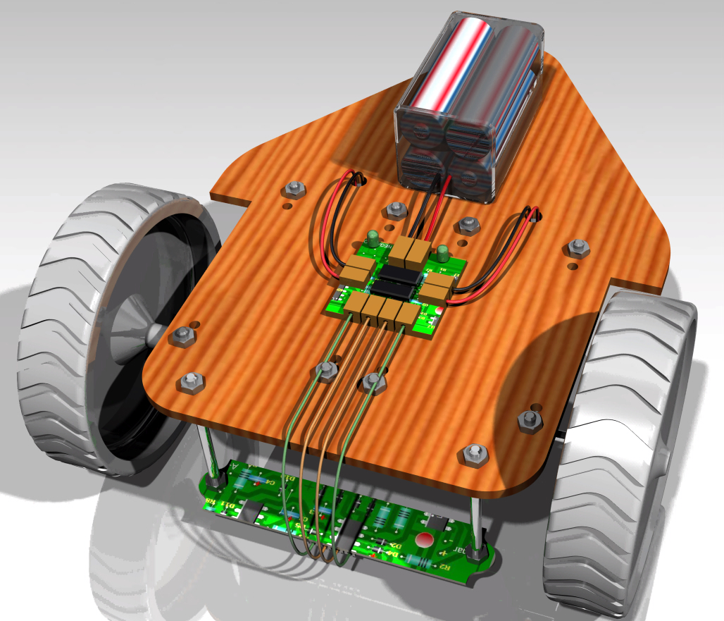 Catia e Inventor con Ciri: Robot Seguidor de Línea