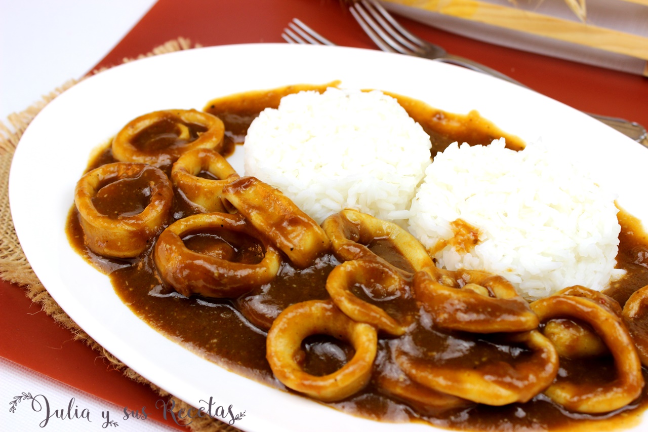 JULIA Y SUS RECETAS: Calamares en salsa americana
