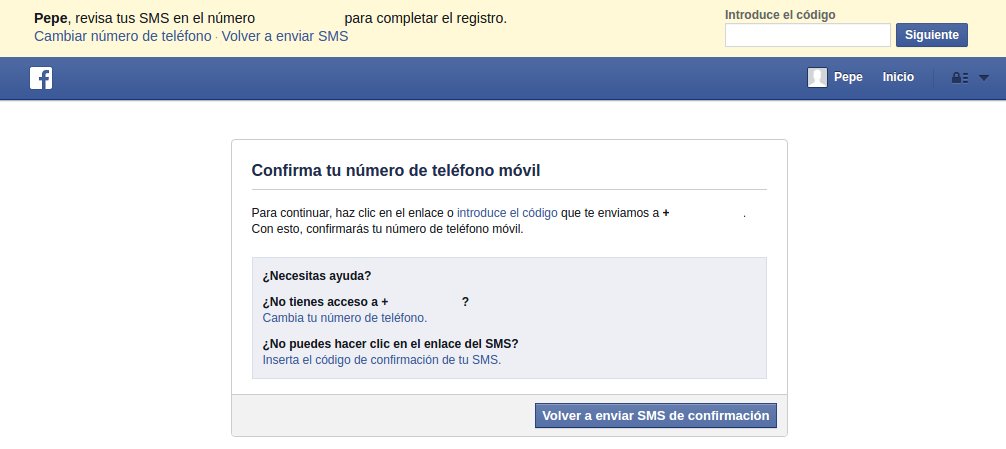 Registrarse en Facebook | Aplicaciones de Libre Uso