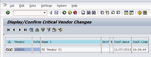 My Sap Financials How To Define Sensitive Fields For Vendors S Alr