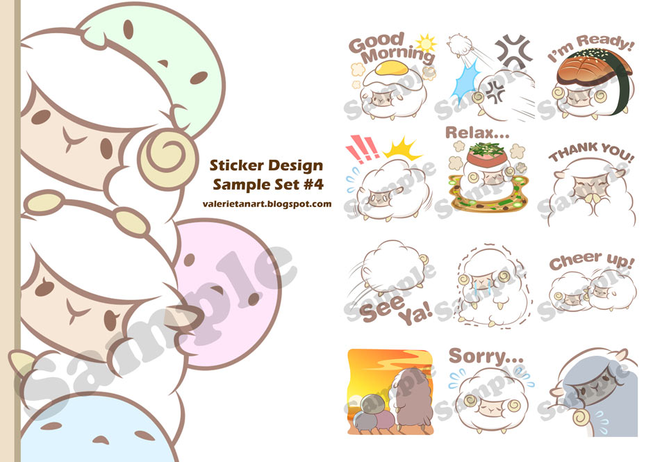 How's it goin?: Chat Stickers Set #4 Sample