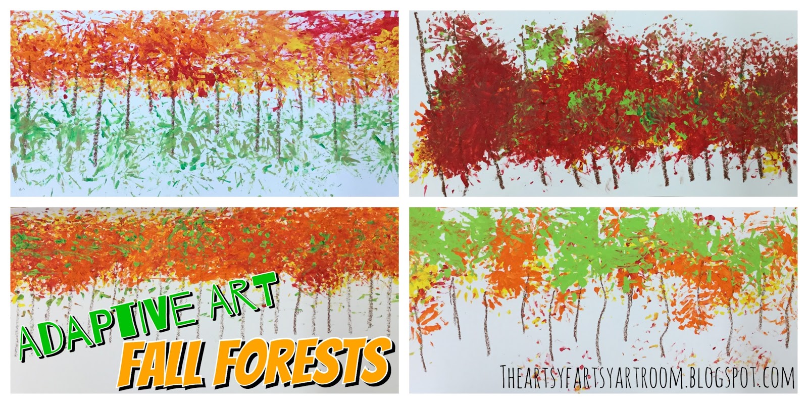 The Artsy Fartsy Art Room: Adaptive Art: Fall Projects Wrap Up