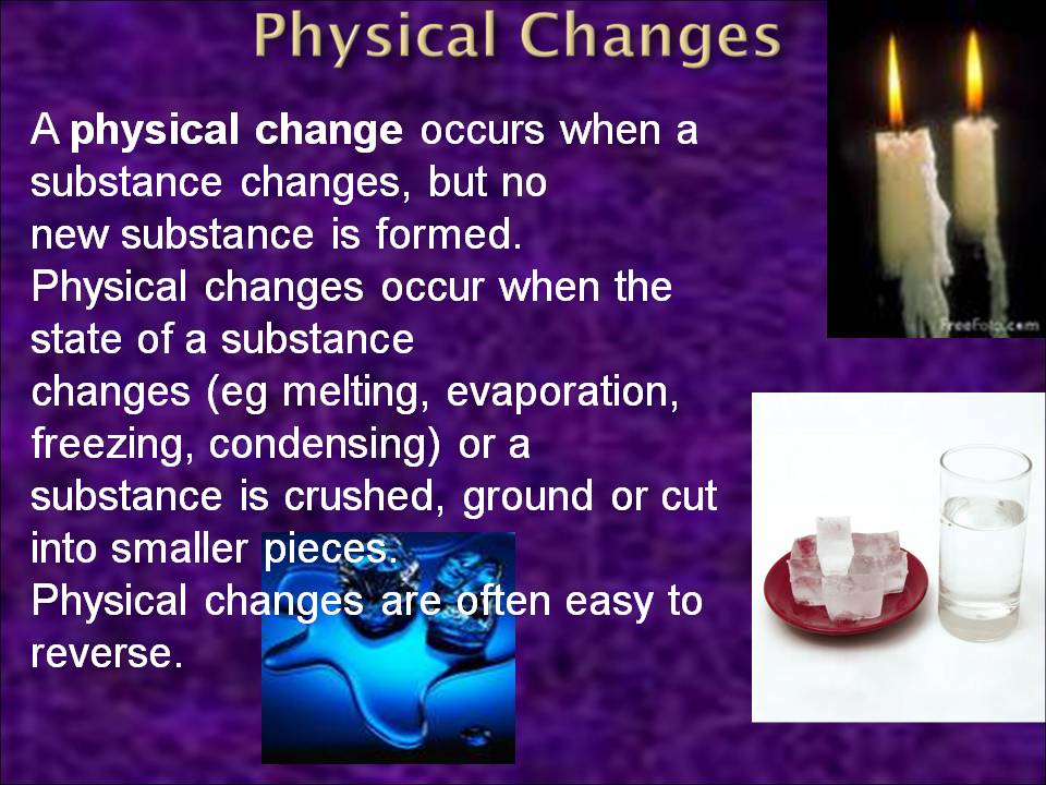 Science8: Semester 2, Chapter 5 -Material Changes
