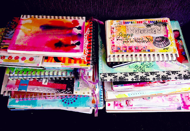 Stack of Art Journals! - Marcia Beckett