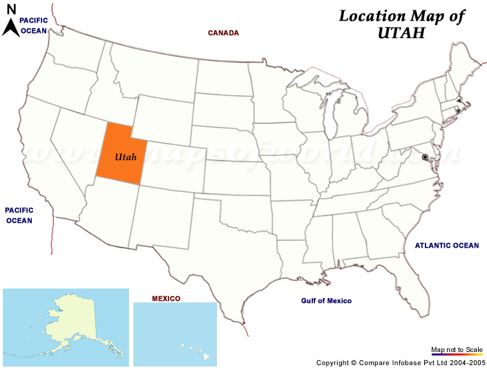 Utah Location In Usa Map - United States Map