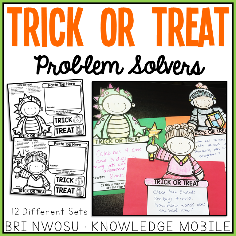 Halloween Treat: Student Created Problem Solver Craft - Knowledge Mobile