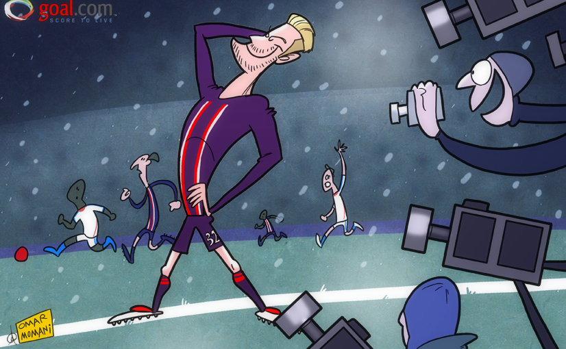 Omar Momani cartoons: All eyes on Beckham in PSG bow