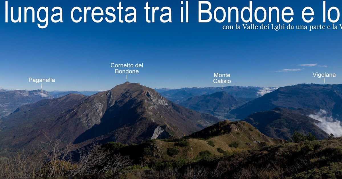 cipputiblog: Cima Alta/Palon da Malga Campo (cresta Bondone-Stivo)