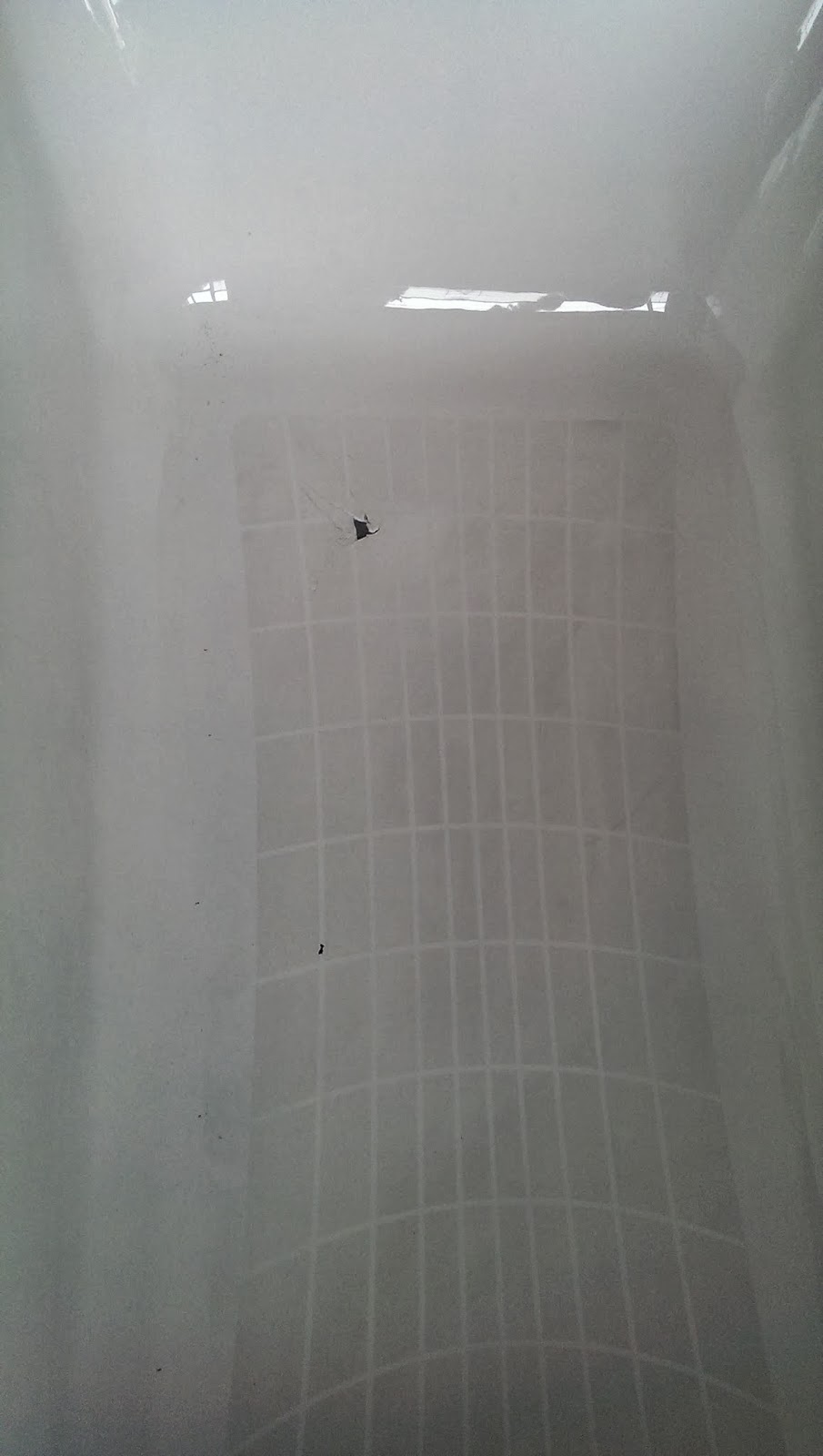 My tub has a major crack in the bottom that was hidden by the straps ...