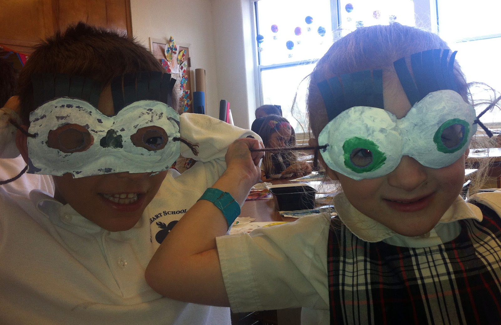Sacred Heart art room: Big Eyes Mask