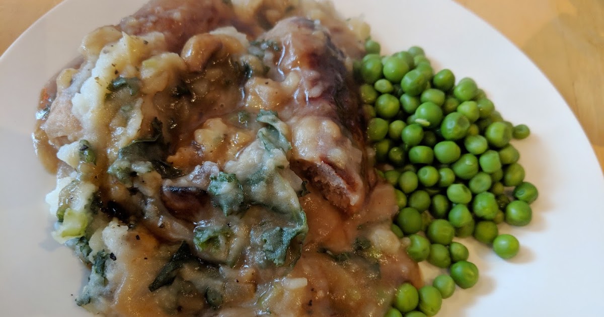 Sausage and Colcannon Bake