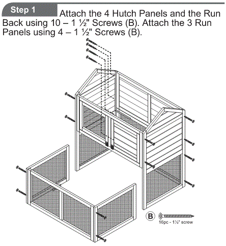 Premium Plus Rabbit Ranch by Ware Mfg. Assembly Instructions