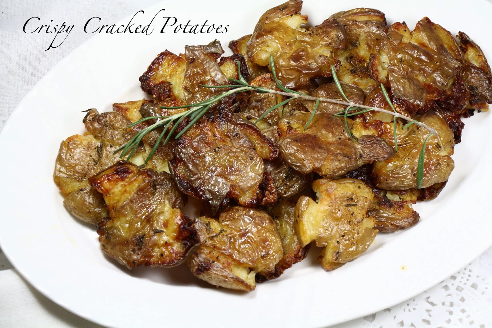 Yum! Yum! Yum!: Crispy Cracked Potatoes ( Step - by - Step)