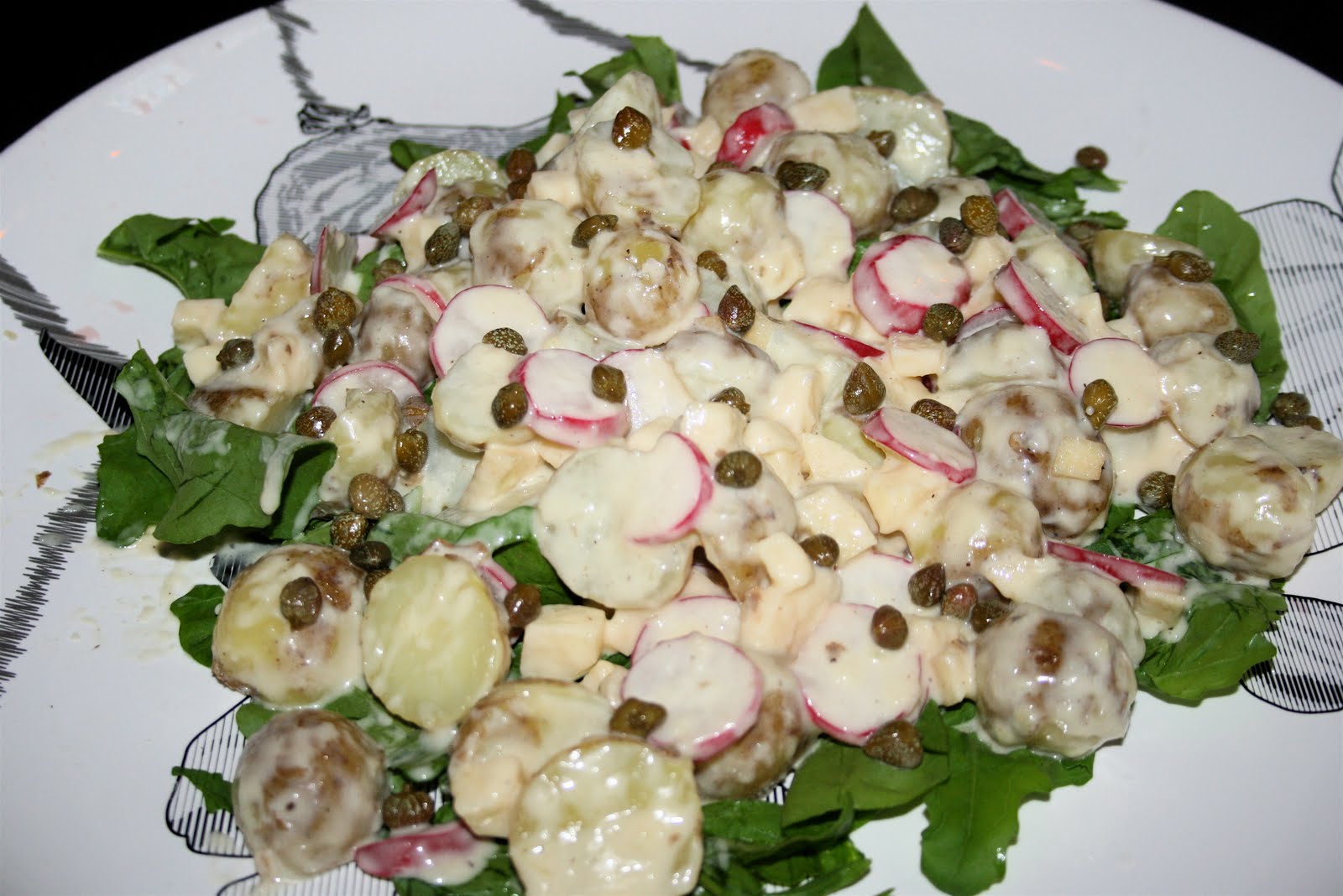 EMMIXAD: Potatissallad med caesardressing