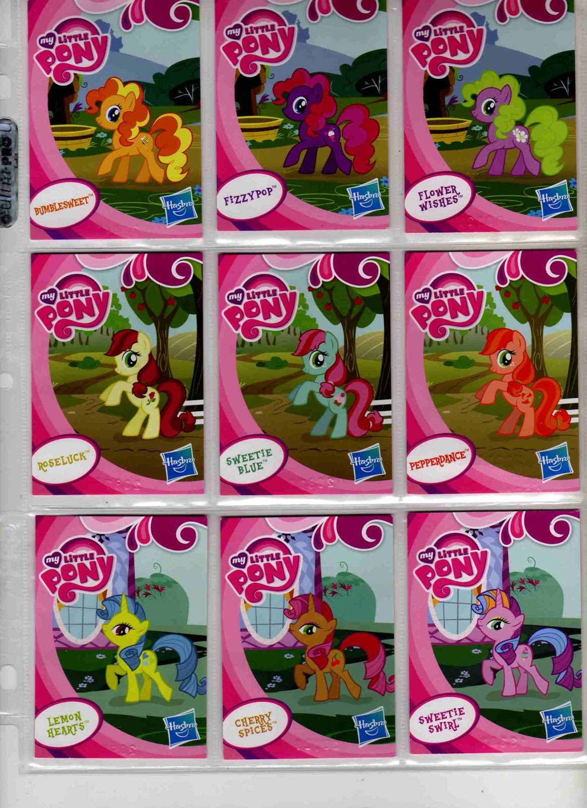 Cardboard Junkie: Joy of a completed set - 2012 MLP Pink Series Blindbags
